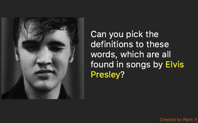 Can you pick the definitions to these words, which are all found in ...