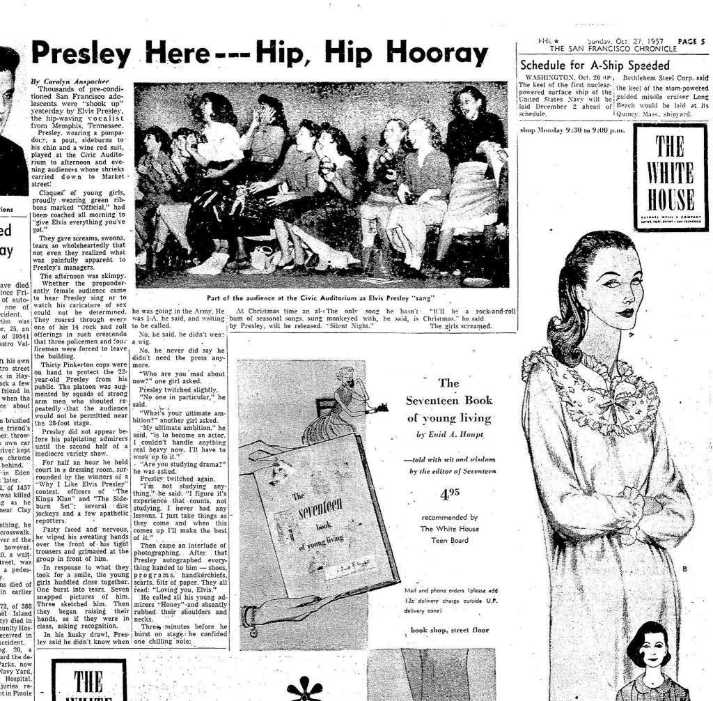 October 27 – Events in Elvis Presley History – Elvis Presley