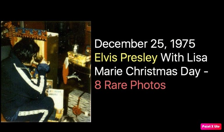 December 25, 1975 Elvis Presley With Lisa Marie Christmas Day – 8 Rare ...