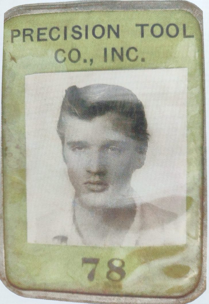 Elvis. Rare photo 1951. Plate profile photo of the company “Precision ...