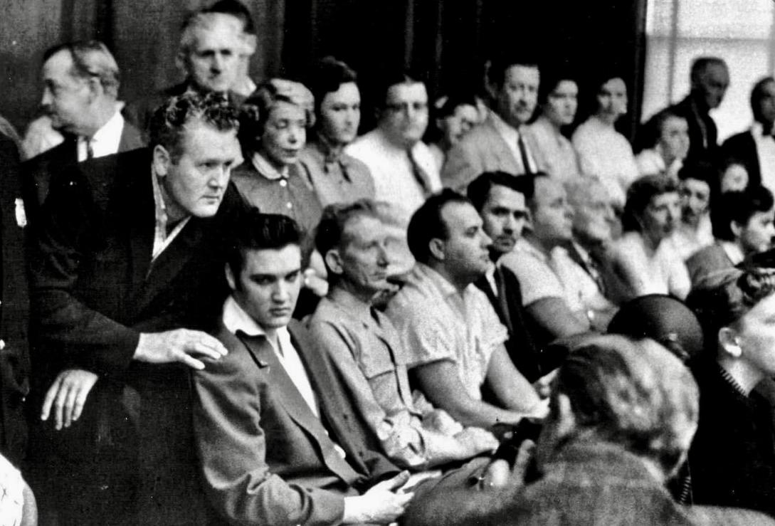October 19, 1956: Elvis appeared at the Shelby County Courthouse in ...